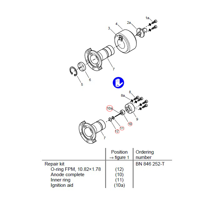 Repair Kit for Pfeiffer IKR050, IKR250, and IKR251 Cold Cathode Gauge ...